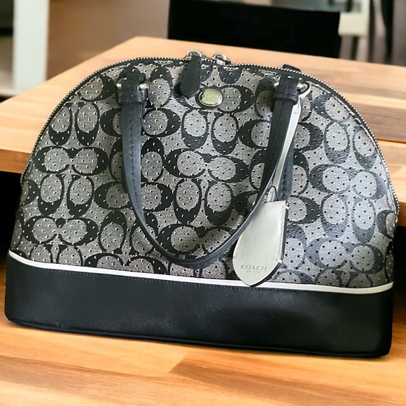 Coach | Bags | Coach Cora Domed Satchel In Grayblack | Poshmark